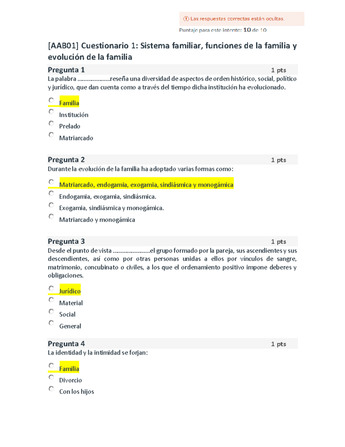 [AAB01] Cuestionario 1 Sistema familiar funciones de la familia y ...