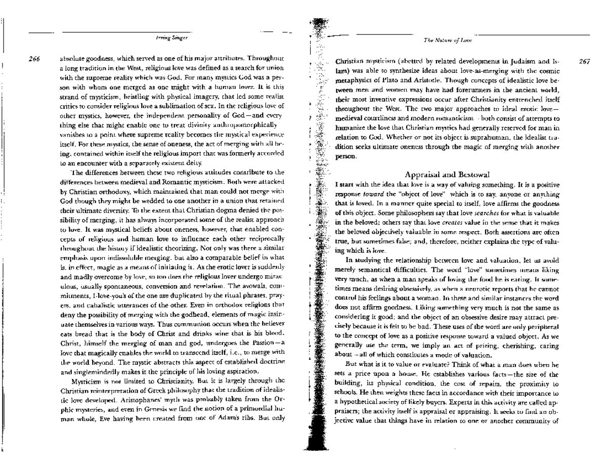 Appraisal and Bestowal - PHL606 - Studocu