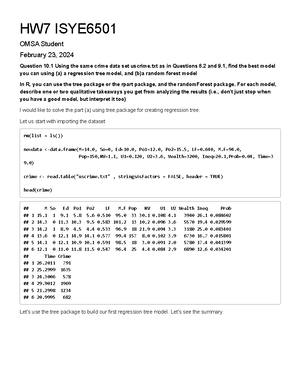 HW6 PCA + Linear Regression - HW6 PCA + Linear Regression OMSA Student February 20, 2024 ...