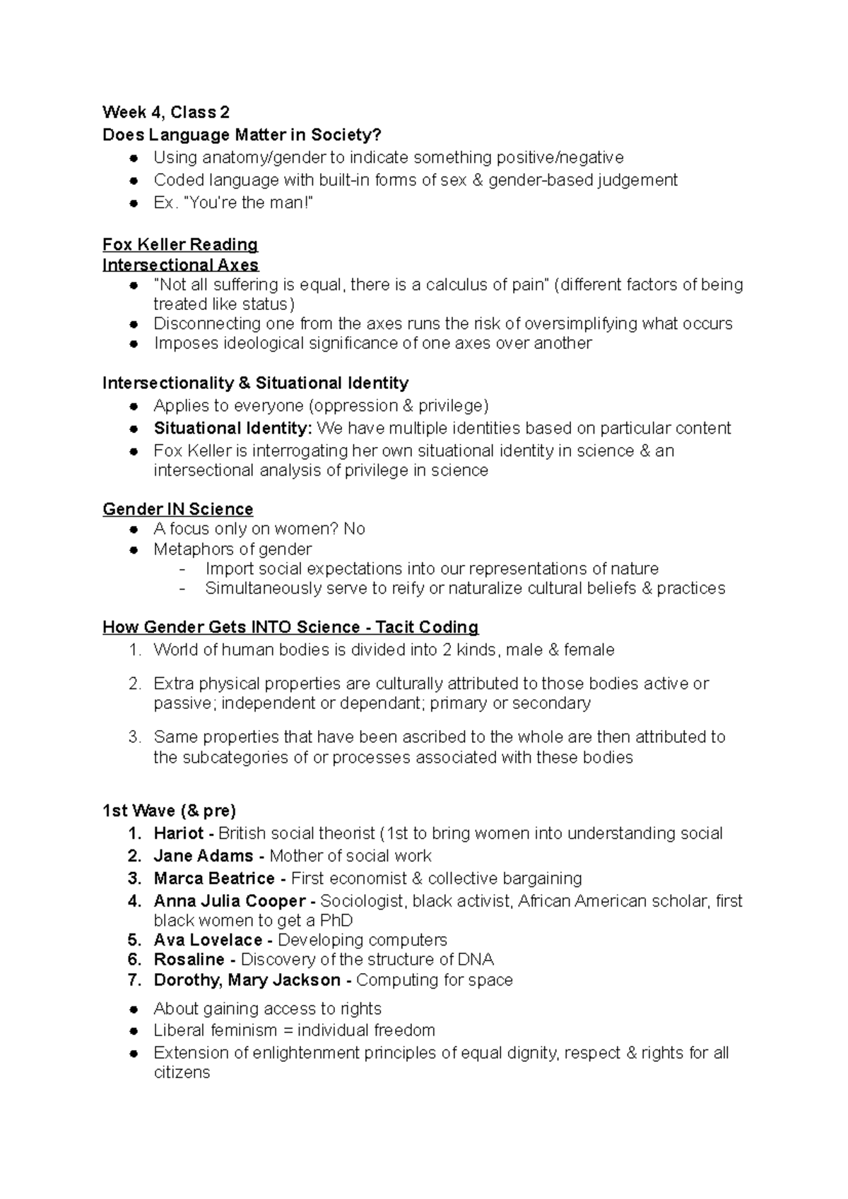 NATS Lecture 7 - Technology, Science and Society Notes - Week 4, Class ...