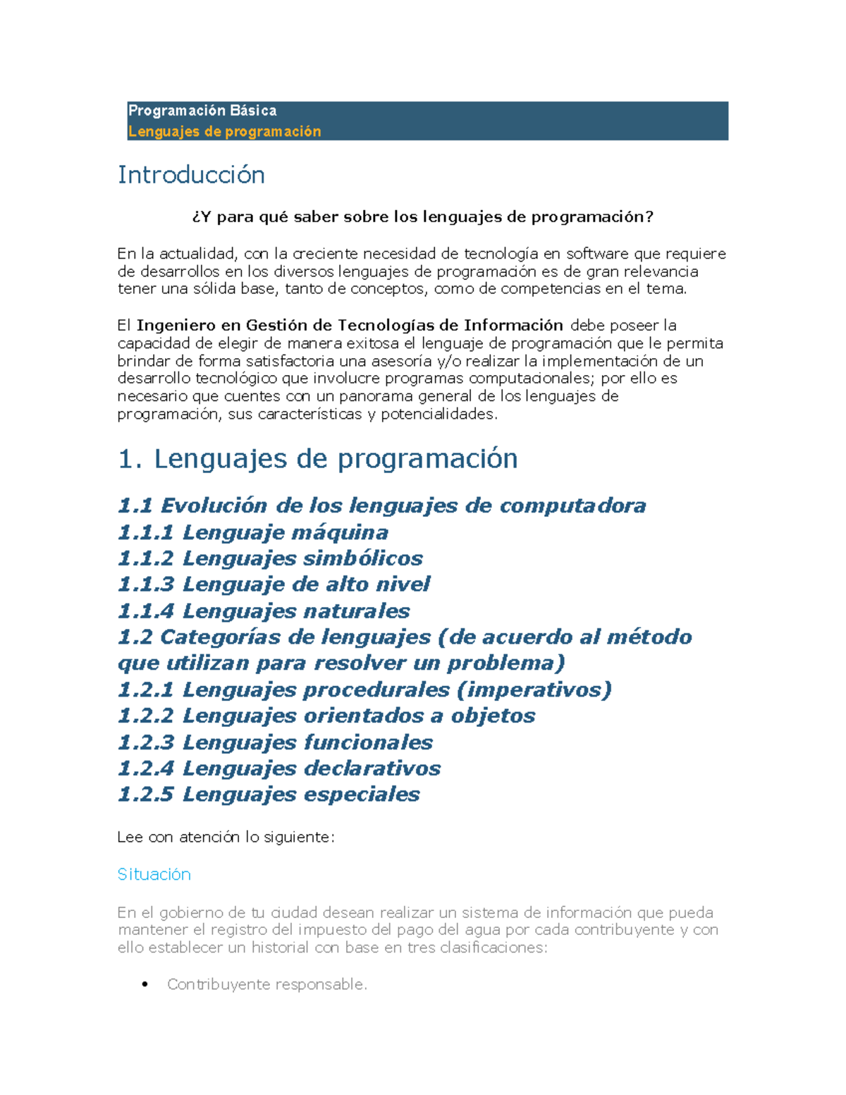 Unidad 2 del curso de programacion basica - Programación Básica ...