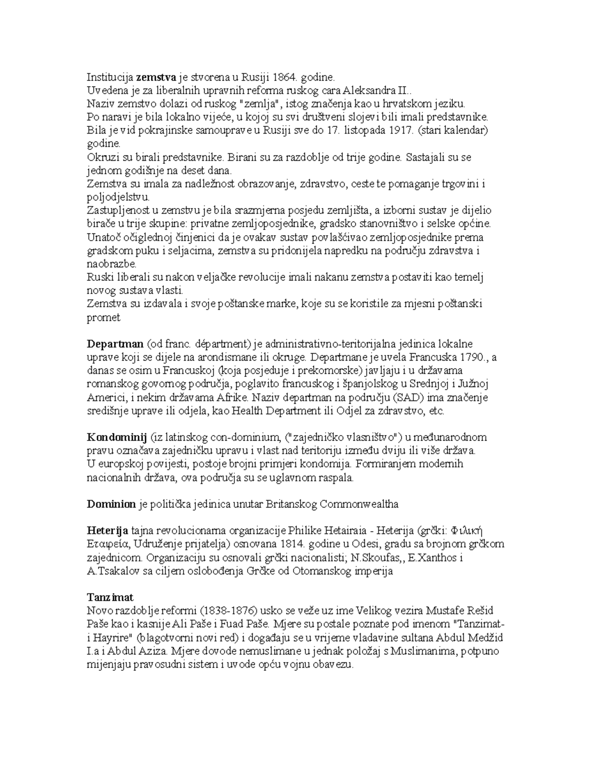 Euisv 19 - Summary Europska I Svjetska Povijest 19. Stoljeća ...