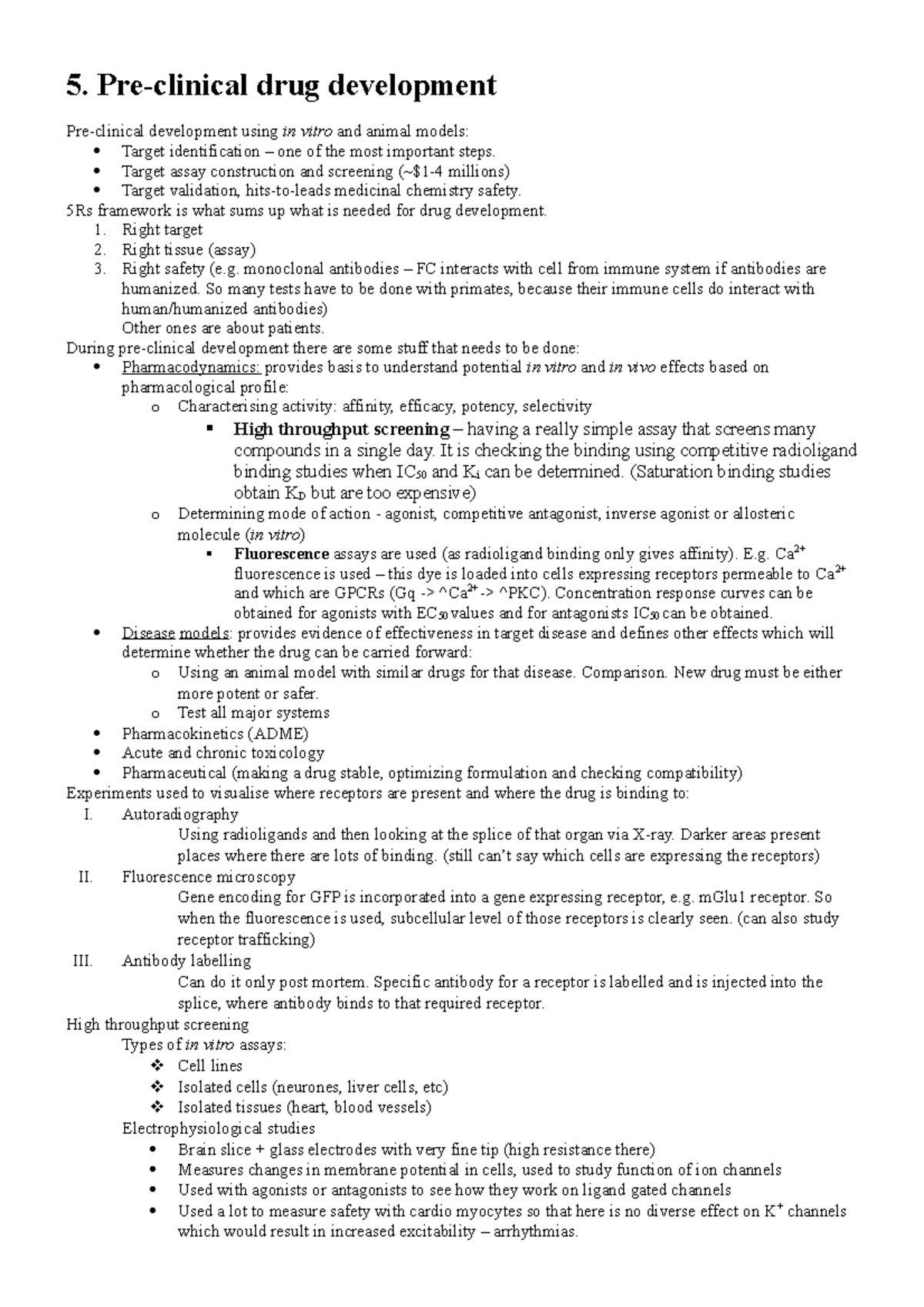 5. Pre-clinical drug development - 5. Pre-clinical drug development Pre ...