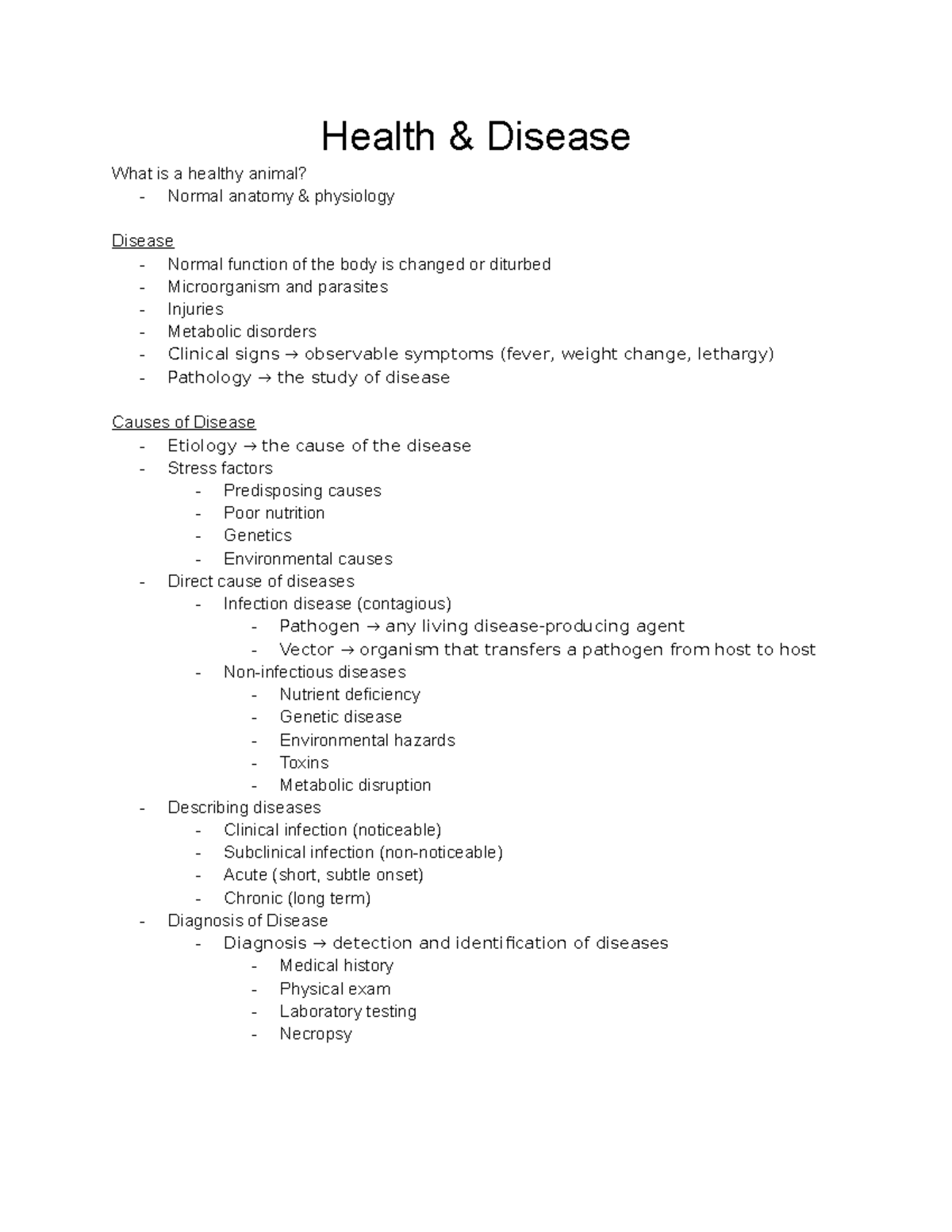 ASCI - 9 29 22 - Professor - Cory Morgan - Health & Disease What is a ...