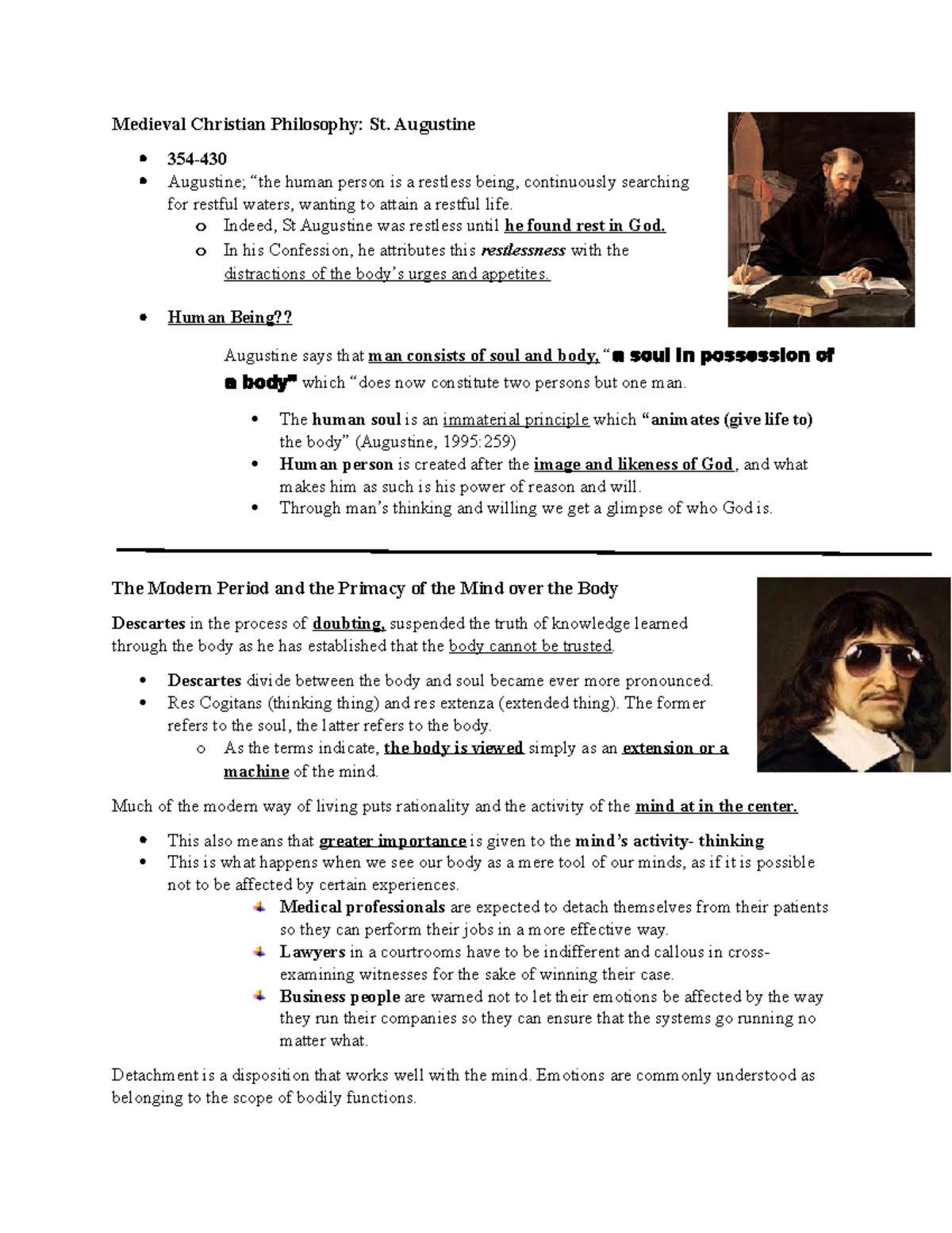 Lesson 5 Medieval Philosophers - Medieval Christian Philosophy: St ...