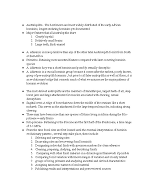 Intro to Biological anthropology notes week 11 - Modern Homo sapiens ...