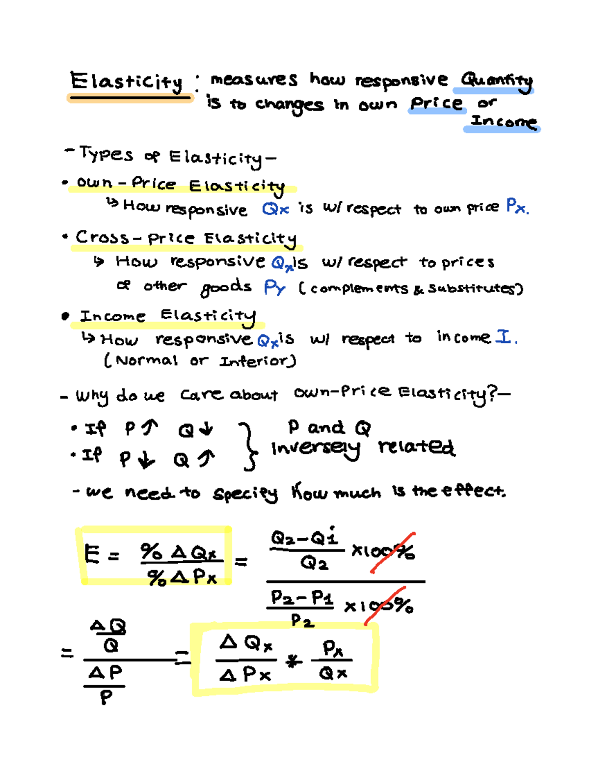 Econ 315 Farka Lecture 4 Elastic - Elasticity measures how responsive Quantity is to changes in ...