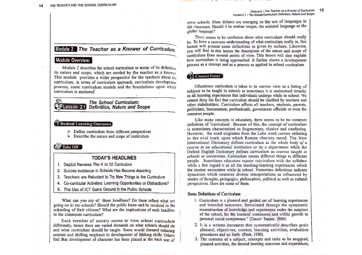 Prof-Ed-4-Additional-Readings 125114 - Education - Studocu