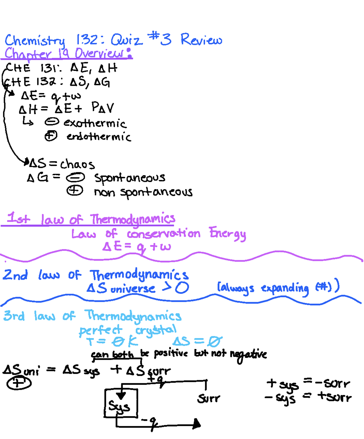 Quiz #3 Review - Gibb's free energy practice questions - CHE 132 - Studocu