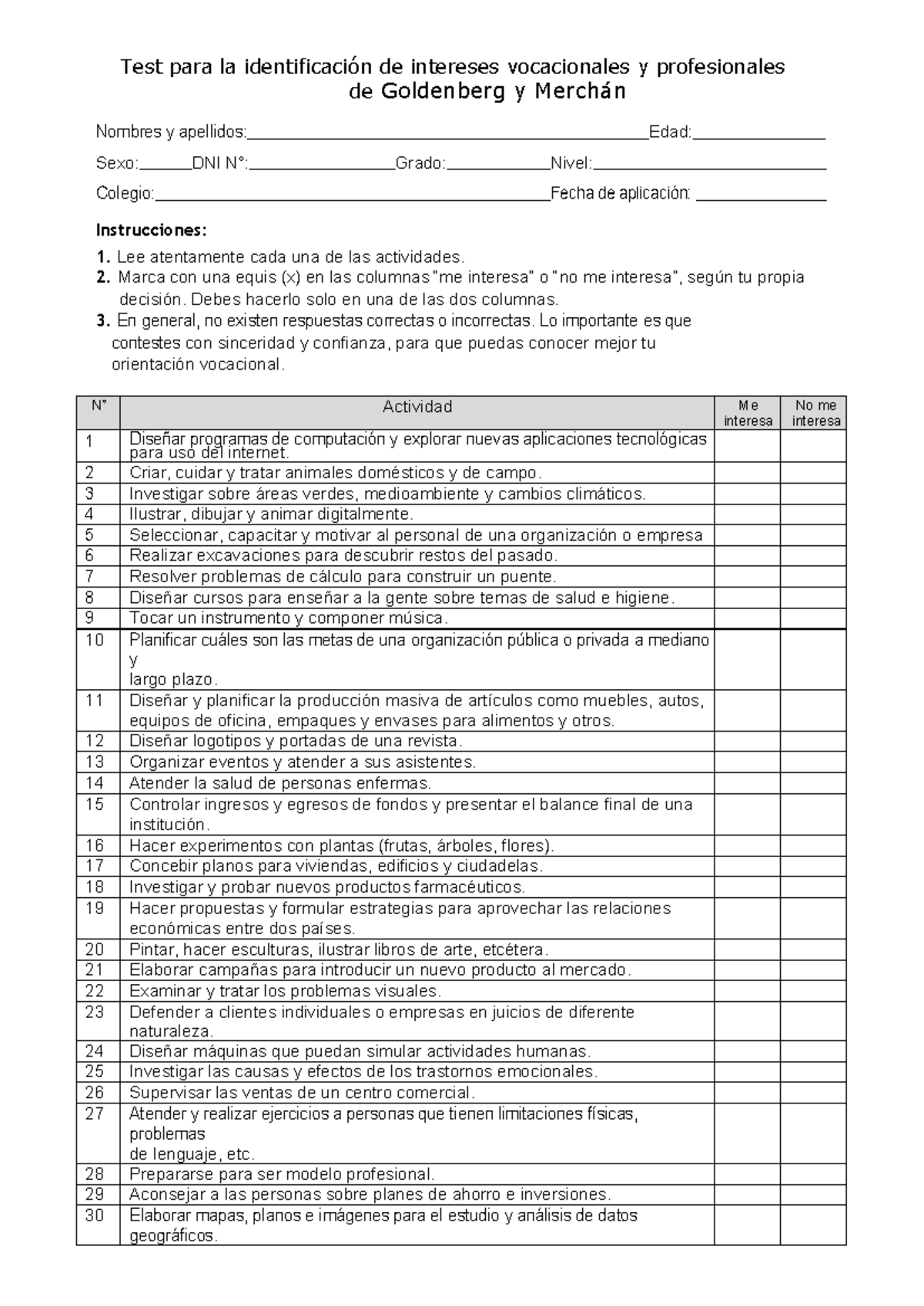 428357061 Test Vocacional de Goldenberg y Merchan convertido - de ...