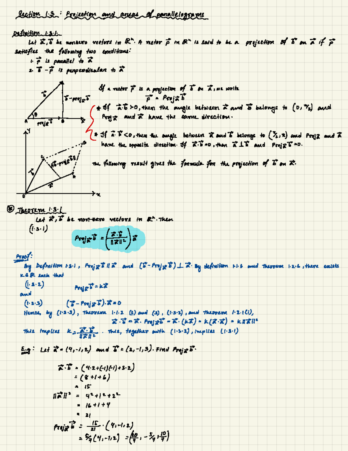 Linear Algebra MTH 108 - Section 1. 3 : tion am lelograms oooome ...