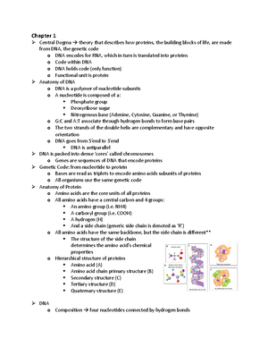 Genetics Chapter 15 Notes Part 4 - The genetic code Codon is a group of ...