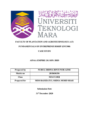 Write Up Snakwheel - Integrated Case Study - UiTM - Studocu