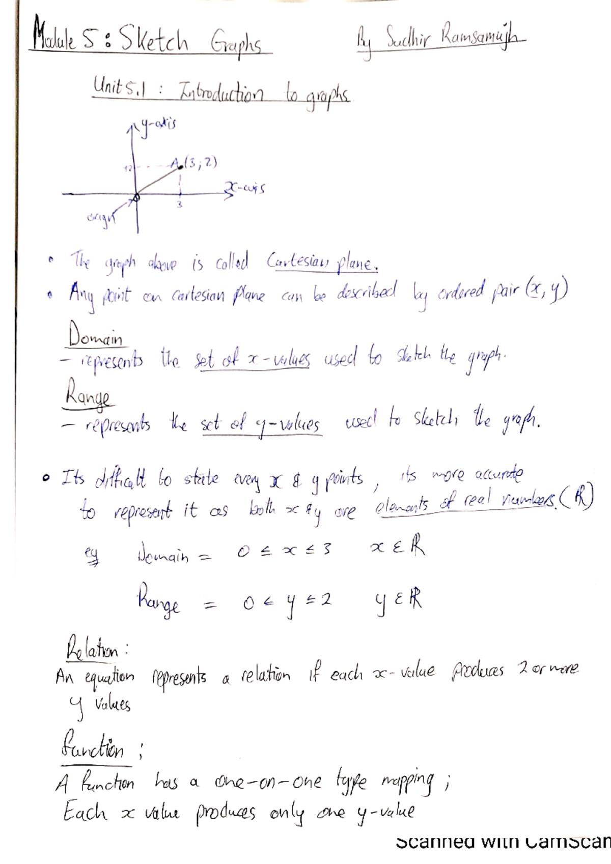 unit 5 sketch graphs - Studocu