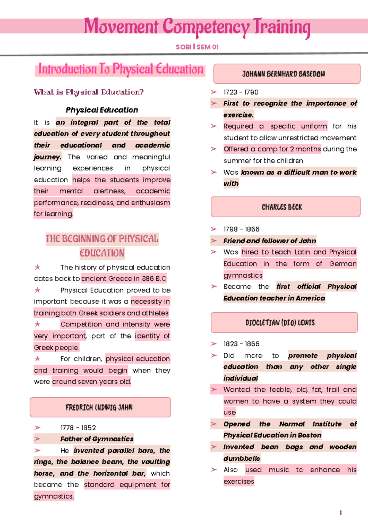 Movement Competency Training - The varied and meaningful learning ...