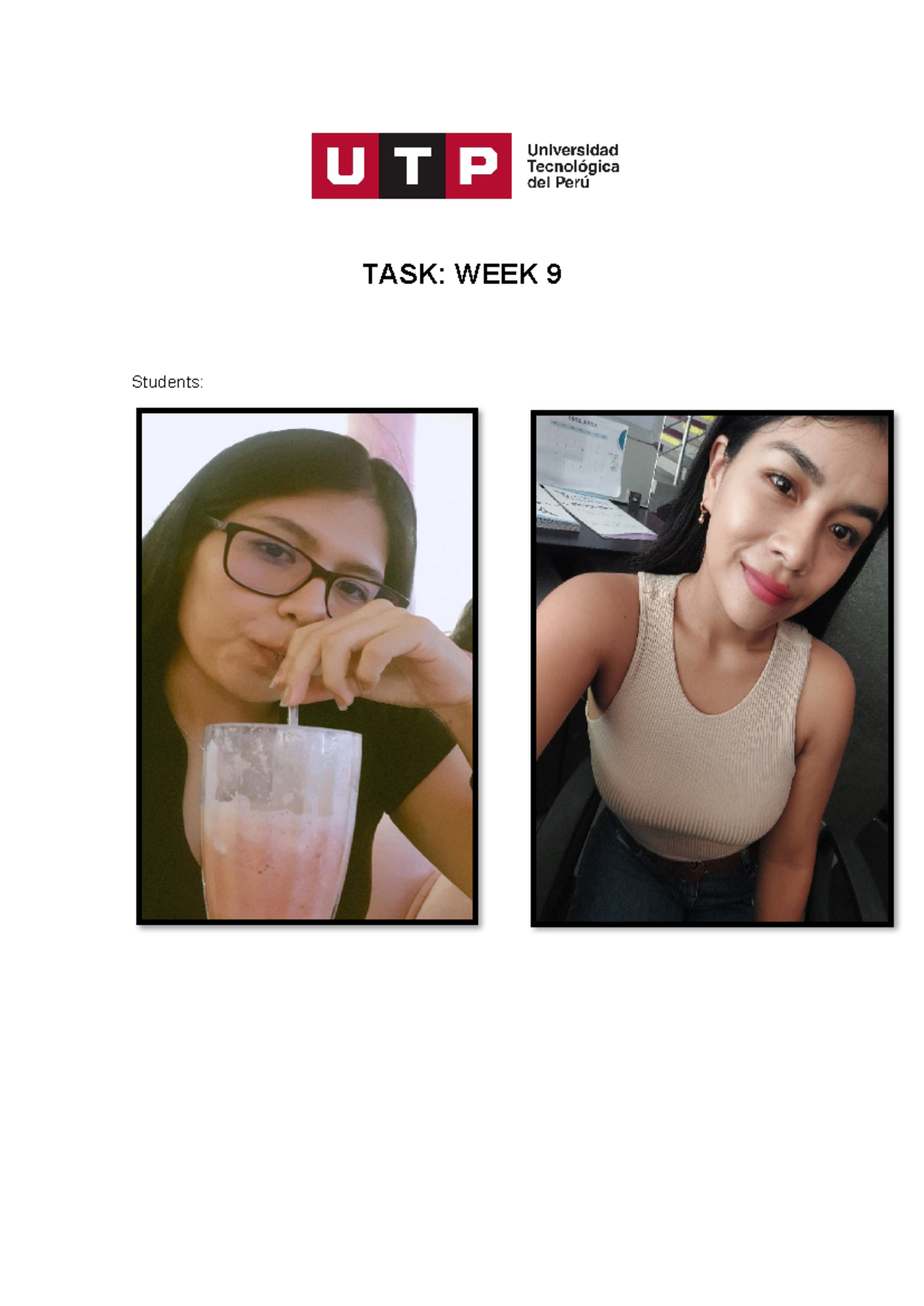 Tasks 05 - EXAMEN - TASK: WEEK 9 Students: Carla Vásquez Alabán Pamela Malca Samillán LINK DE ...