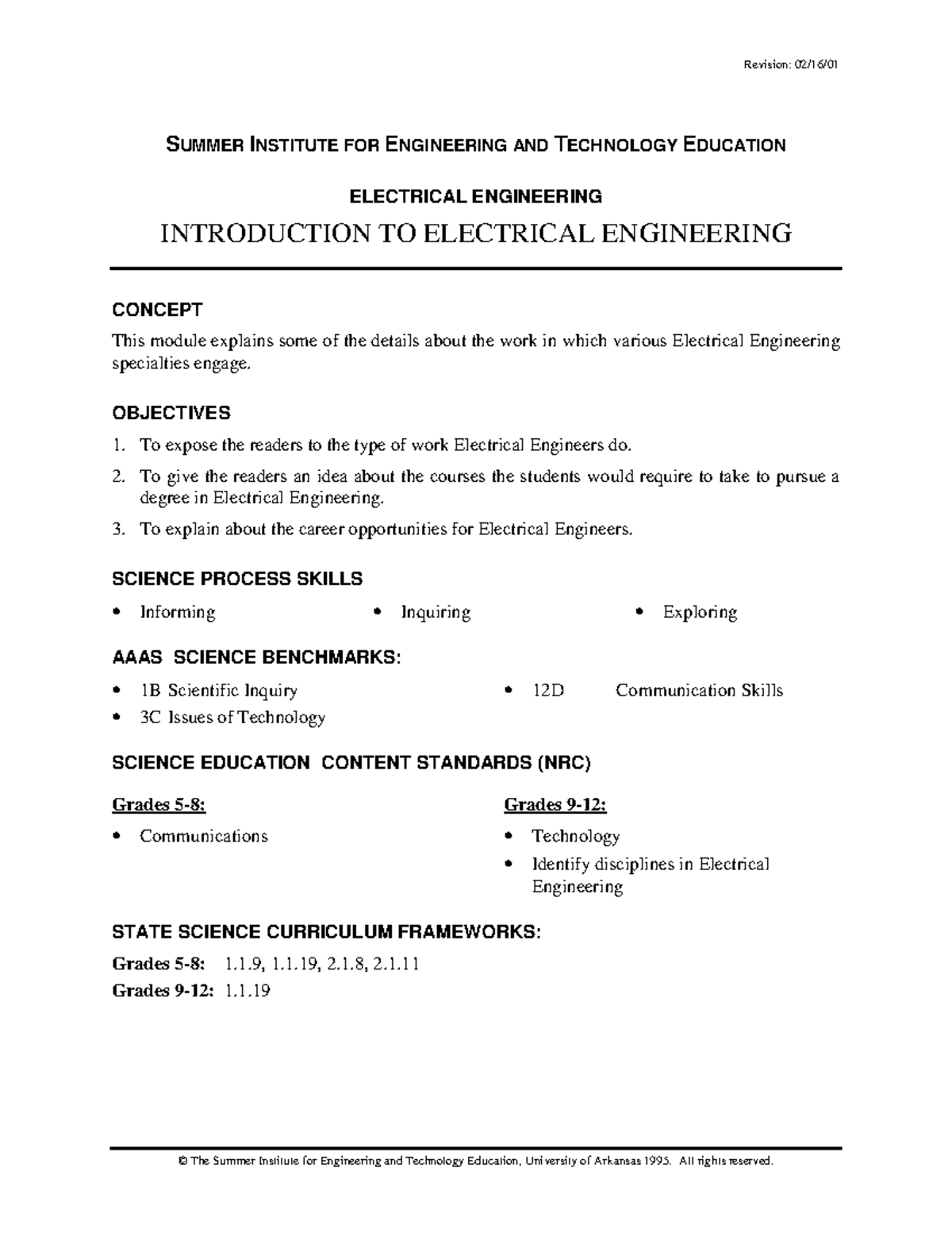 Eleg 0in - Introduction of electrical engineering for electrical ...