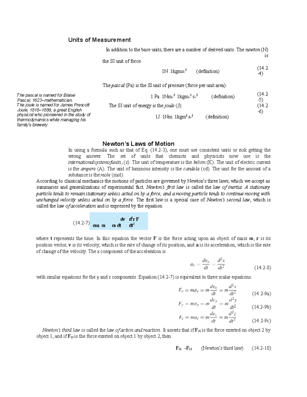 Units of Measurement - lecture notes - Units of Measurement In addition ...