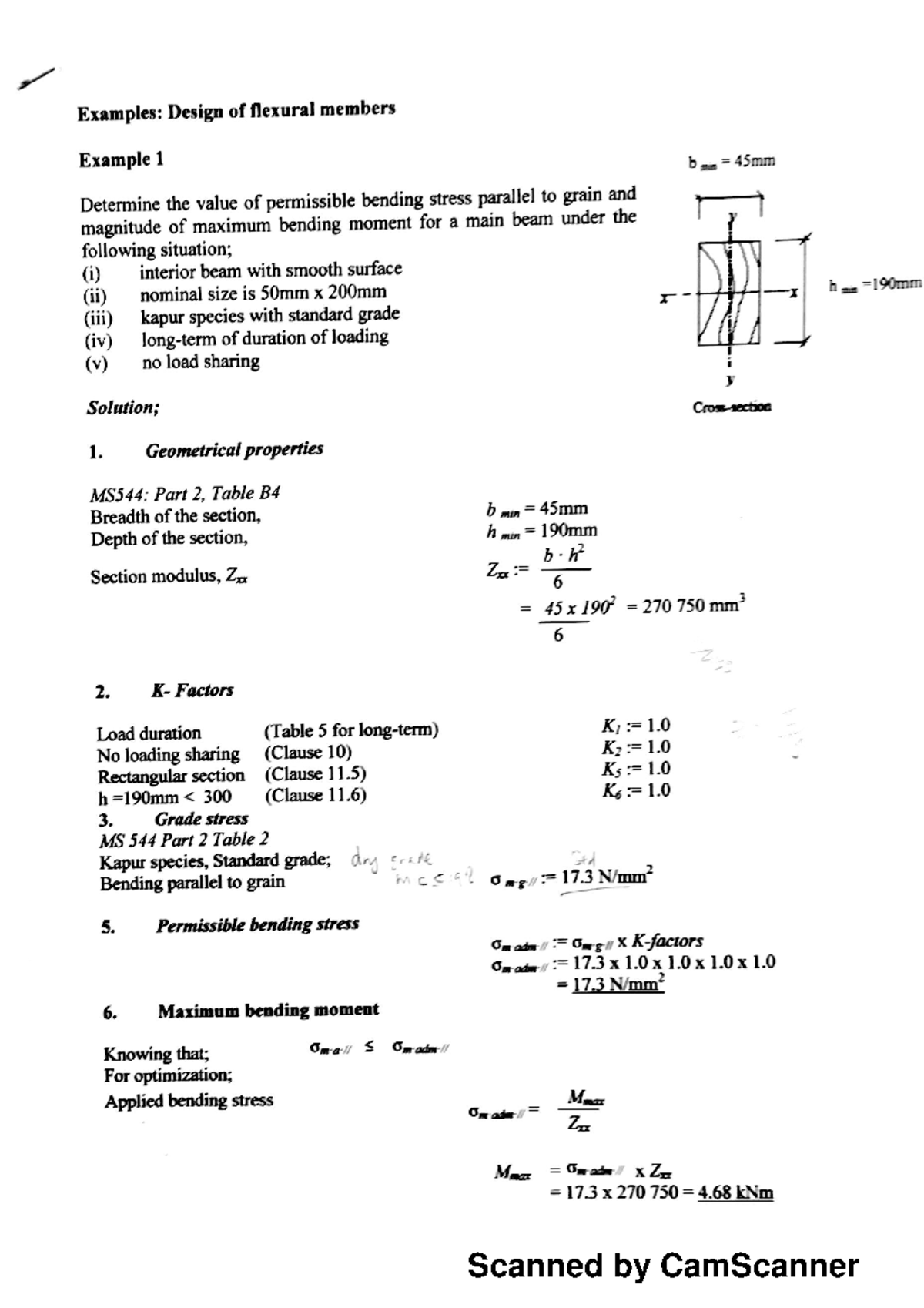 2.2a Examples of Bending Member - Mechanics Of Solids - Studocu