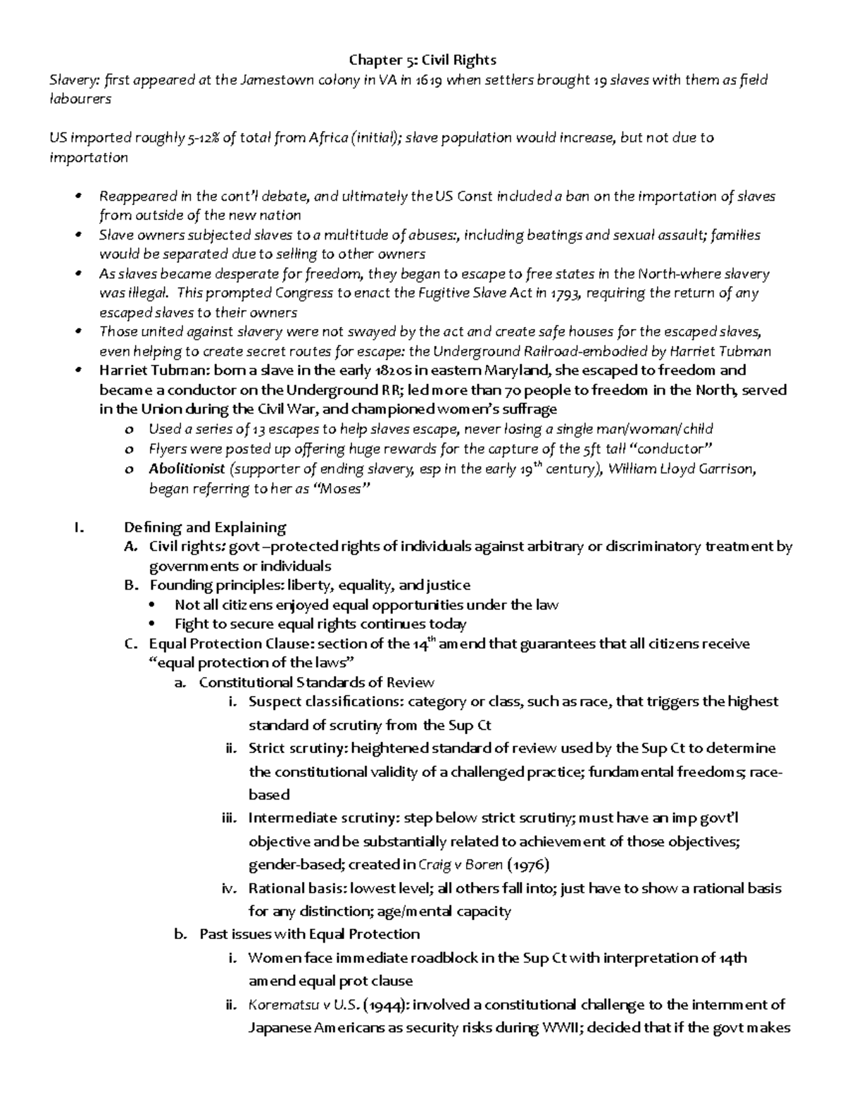 Civil Rights Student - All kinds of federal government materials ...