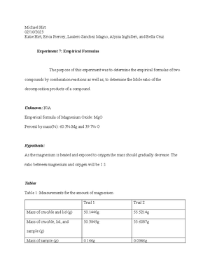 Exp 21 - physics 2 lab report - Exp 2, Series RCL AC-Circuit Winter ...