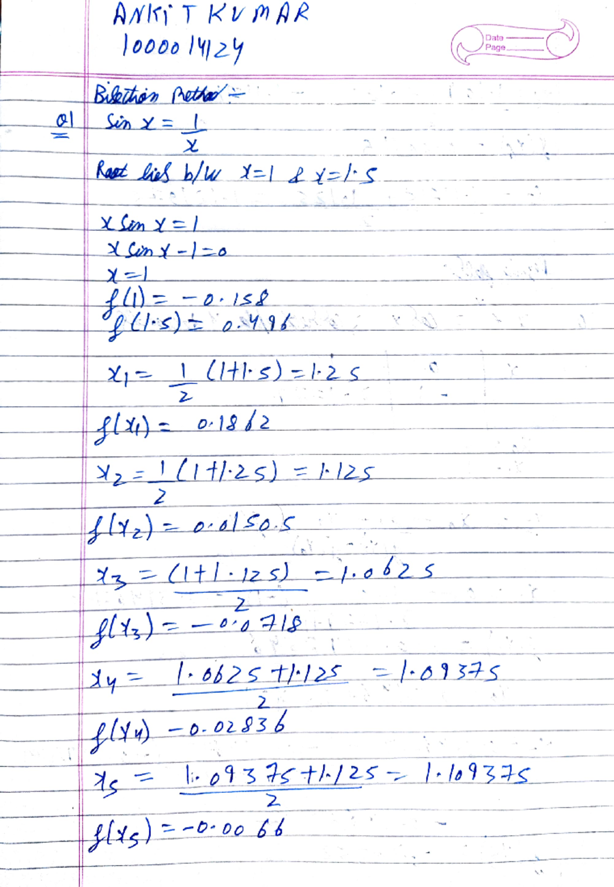 1000014124 Computational Assignment 1 An T Kv Mar 0000 121 Date Page Bkzhin Etk Sen