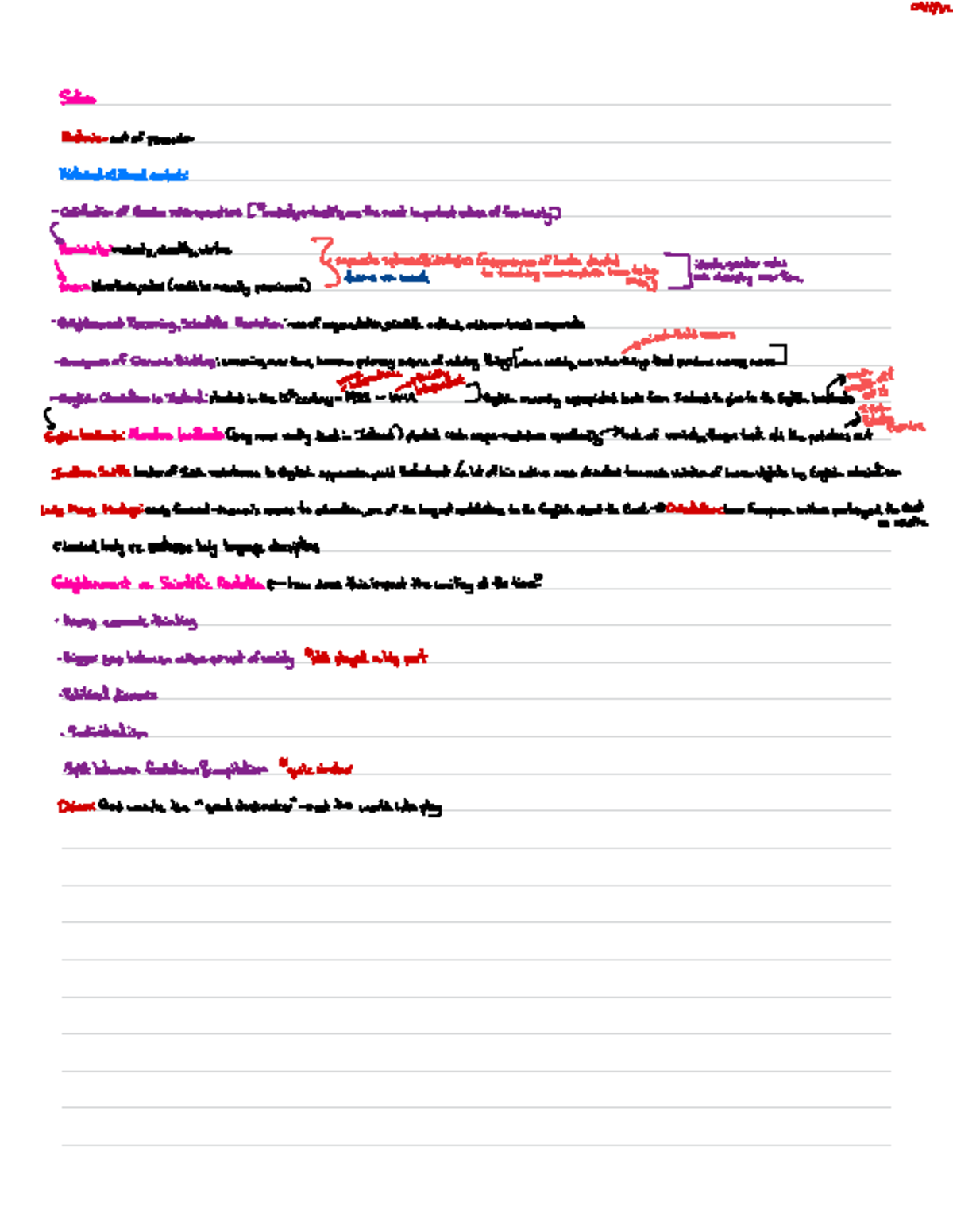 British Literature - Notes on satire and relation to the time period ...