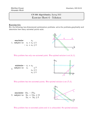 Exsheet 3 - Matthias Krause Alexander Moch CS 550 Algorithmics, Spring ...
