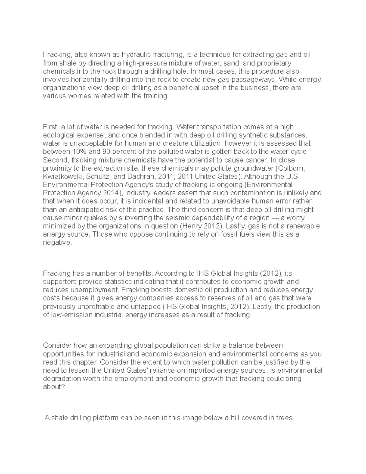 Chapter 20 Intro Notes - Fracking, also known as hydraulic fracturing ...