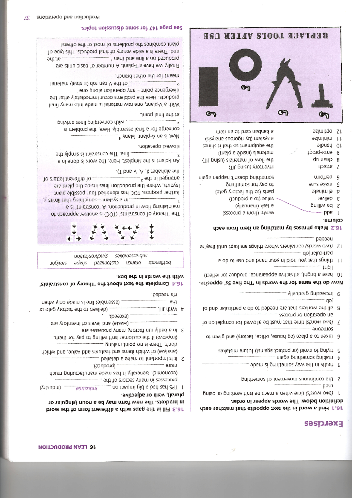 Lean production ex - JDDDDD - 16 LEAN PRODUCTION Exercises 16 Find a ...