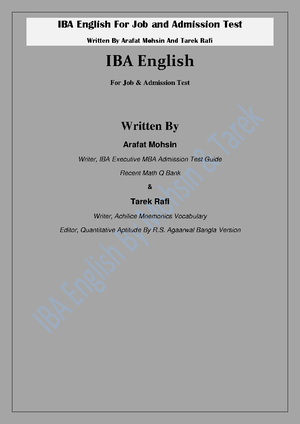IBA All MCQ Math Solution by Khairul Alam - IBA All MCQ Math & Solution ...