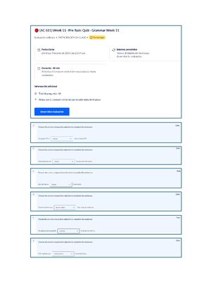 Week 13 - Pre-Task Listening - Time to practice - Te queda(n) 34 días ...