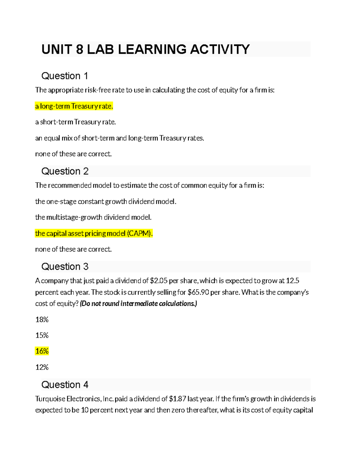 MT480 Unit 8 Lab Learning Activity - UNIT 8 LAB LEARNING ACTIVITY ...