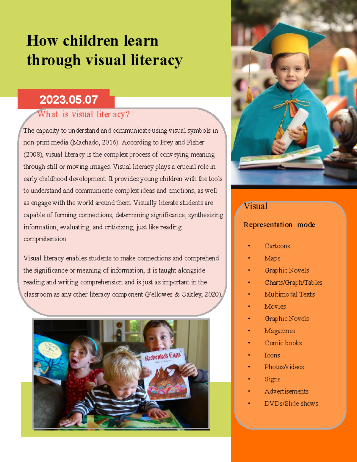 EDU 10002 Newsletter - How children learn through visual literacy 2023 ...