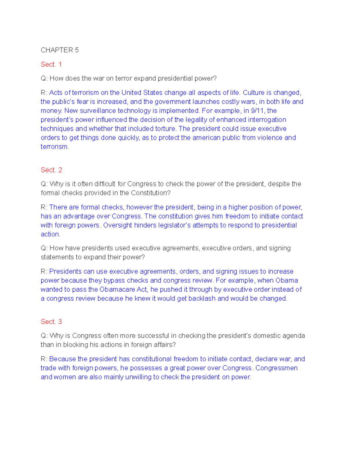 Chapter 5 Reading Questions Log - CHAPTER 5 Sect. 1 Q: How does the war on terror expand - Studocu