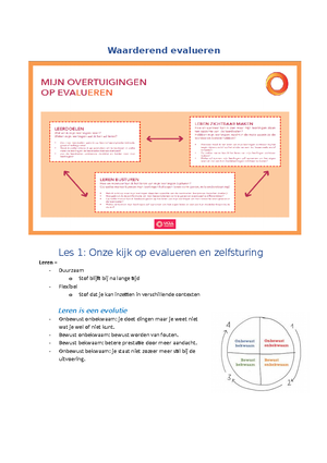 Samenvatting-WE - Samenvatting Waarderend evalueren - Waarderend ...