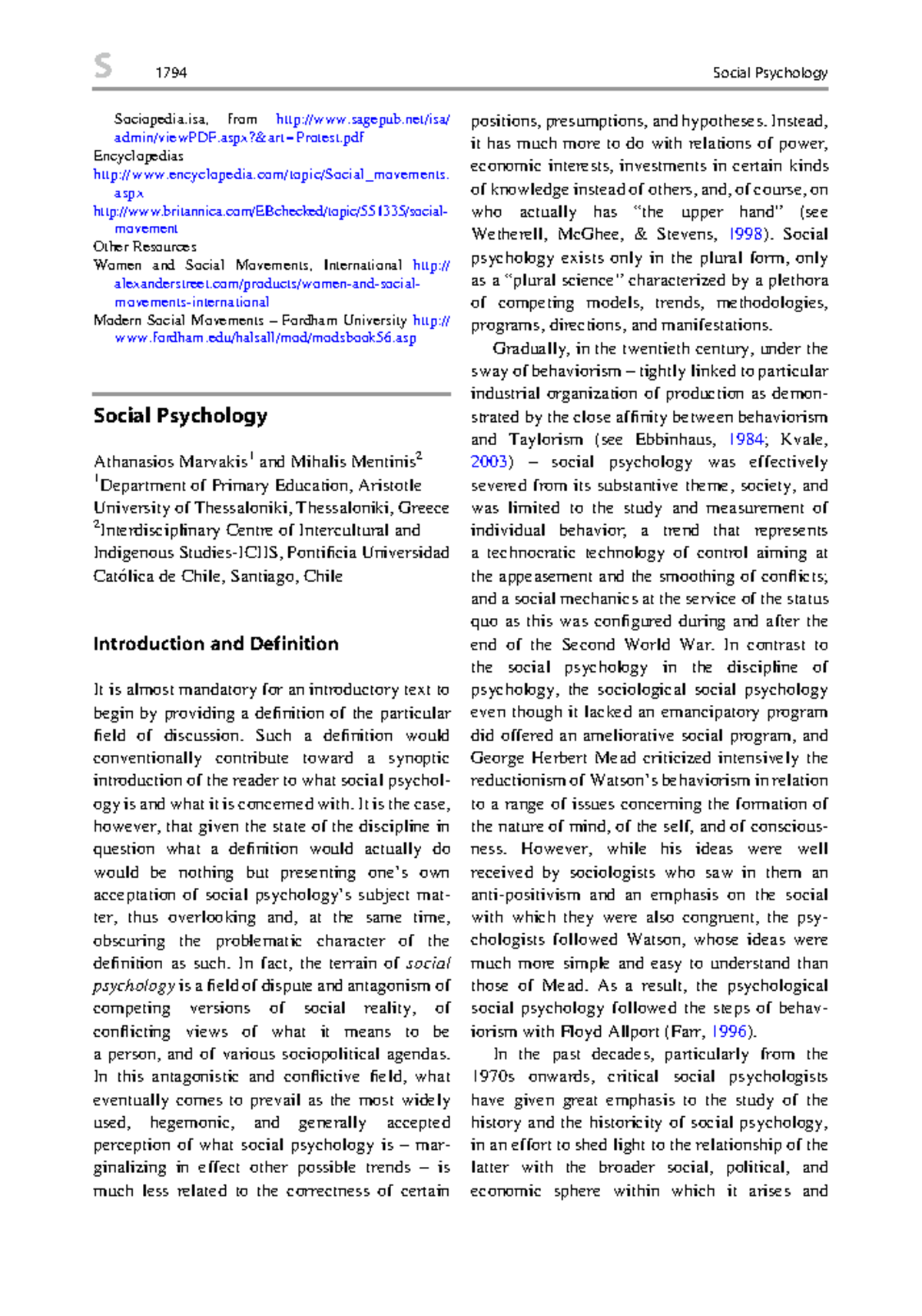 Sociopedia.isa - Introduction and Definition - Studocu