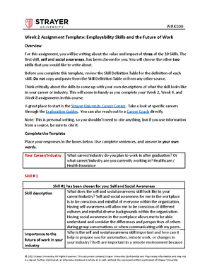 Wk4Assignment template - Week 4 Assignment Template: Reflecting on Your ...