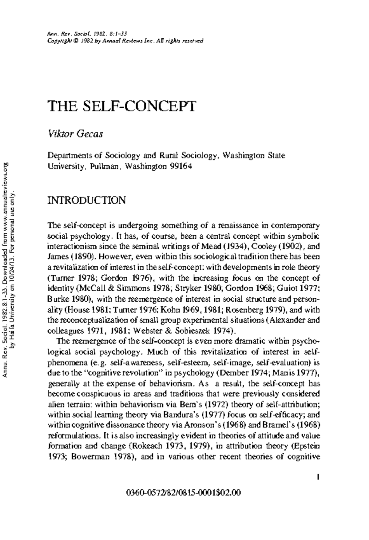 02 the self concept Gecas - ADM9944 - UQAM - Studocu