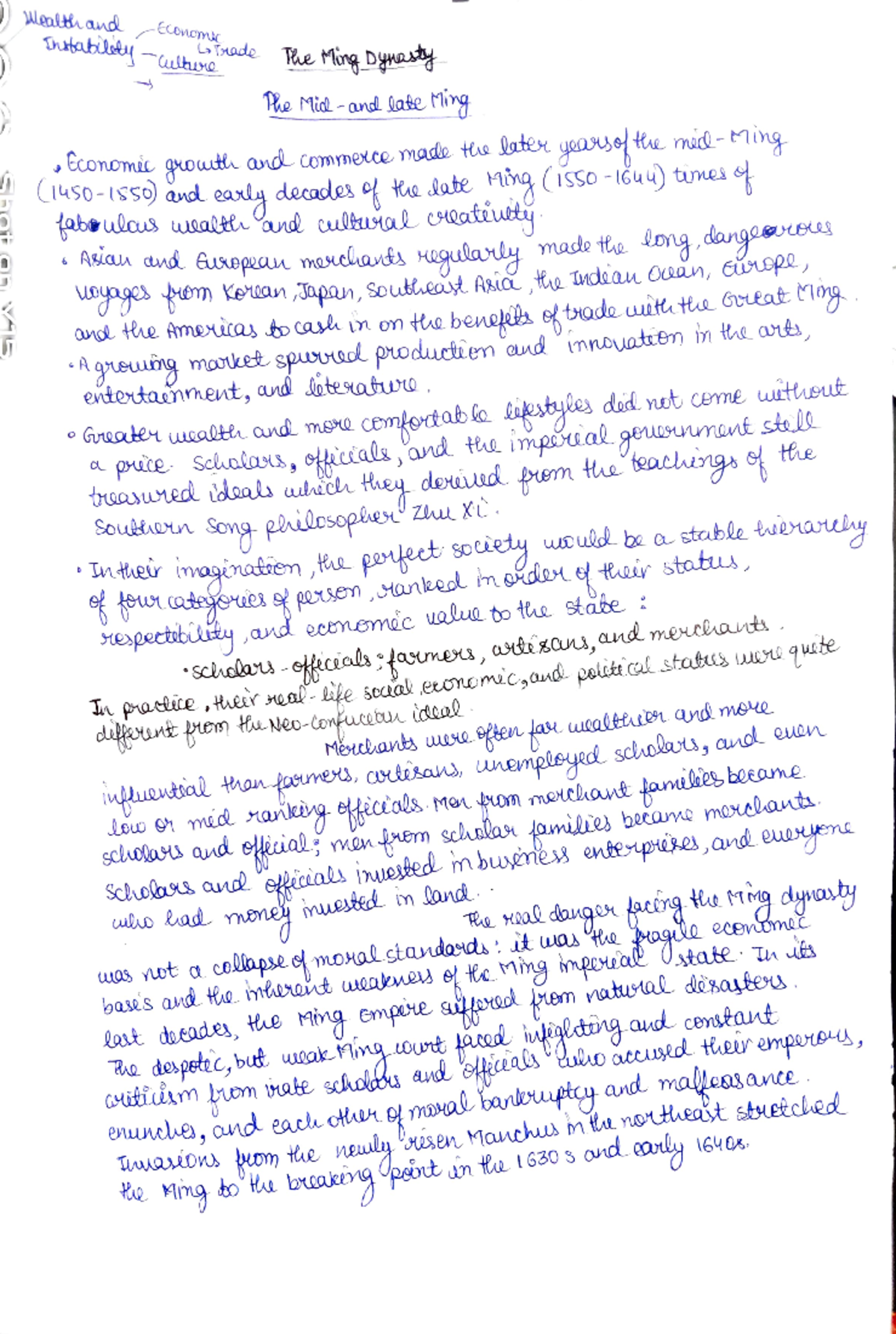 Ming Dynasty - Culture - Medieval Societies: Global perspectives ...