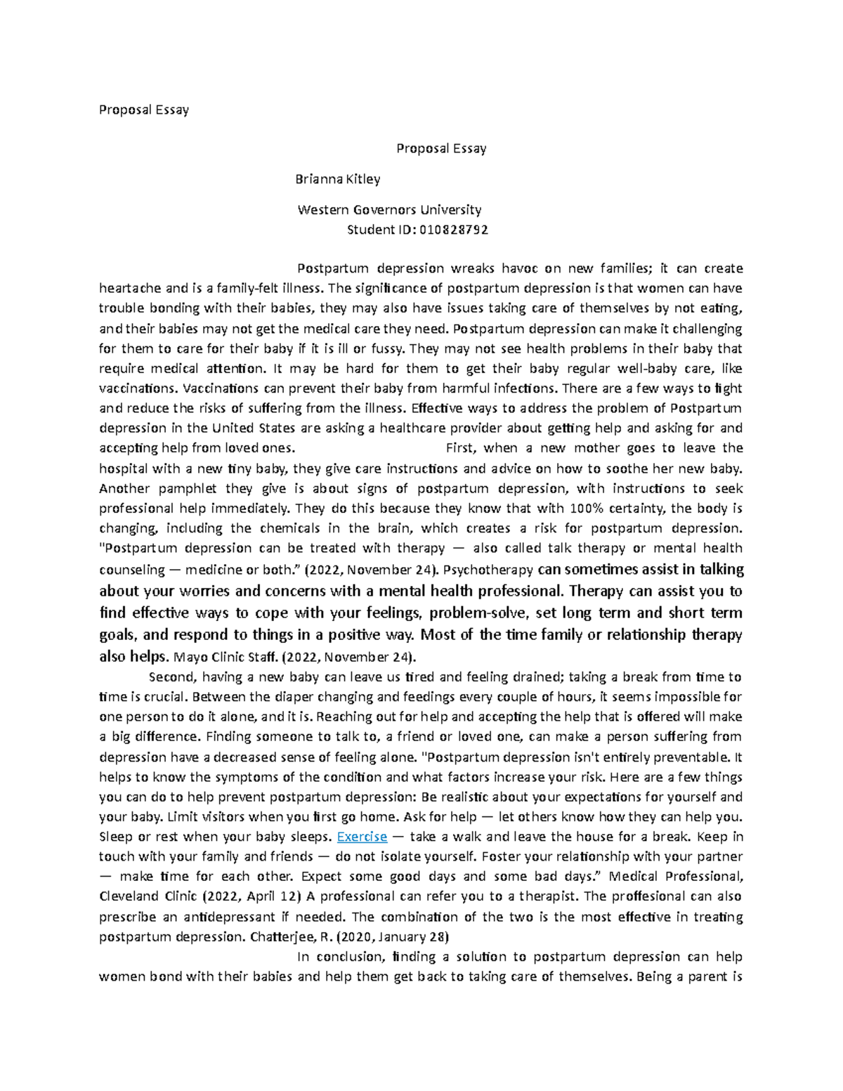 Proposal Essay Proposal Essay.edited (3) - C455 - WGU - Studocu