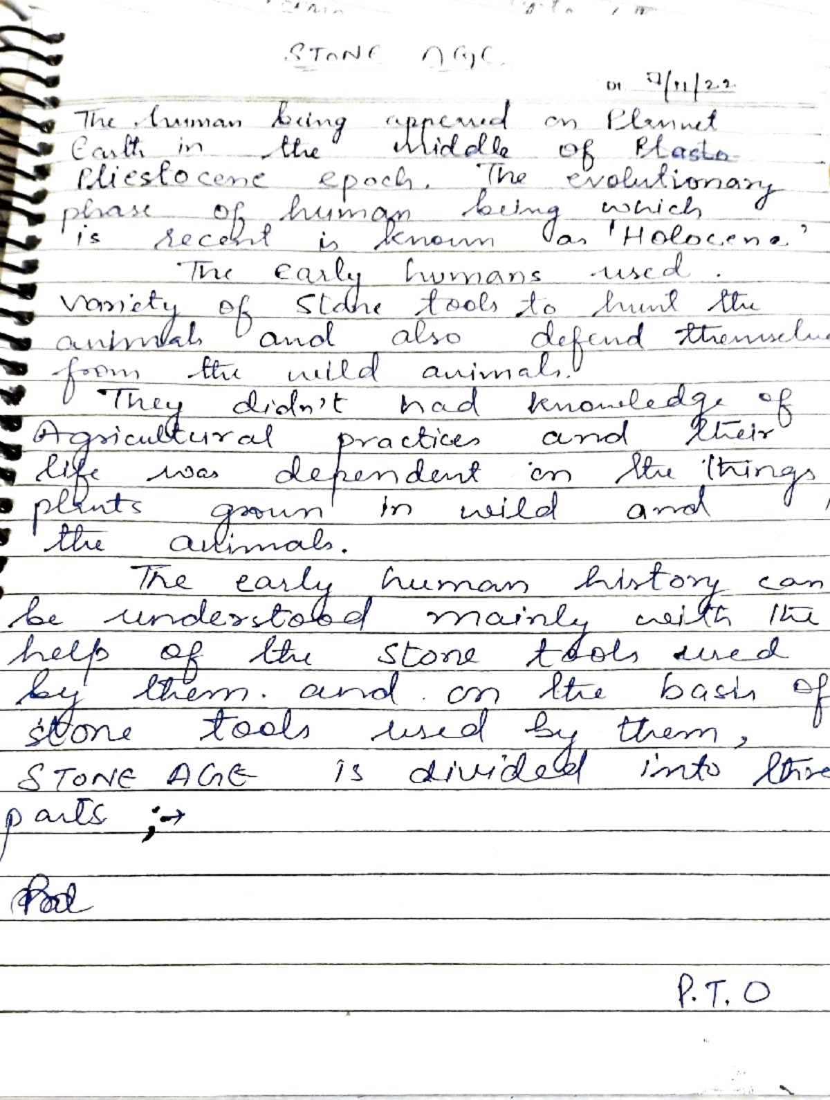 Stone age and Paleolithic phase - ToNC Dt The mam king ncm Casl in Cieso Ceme phas Epoch MumOm ...