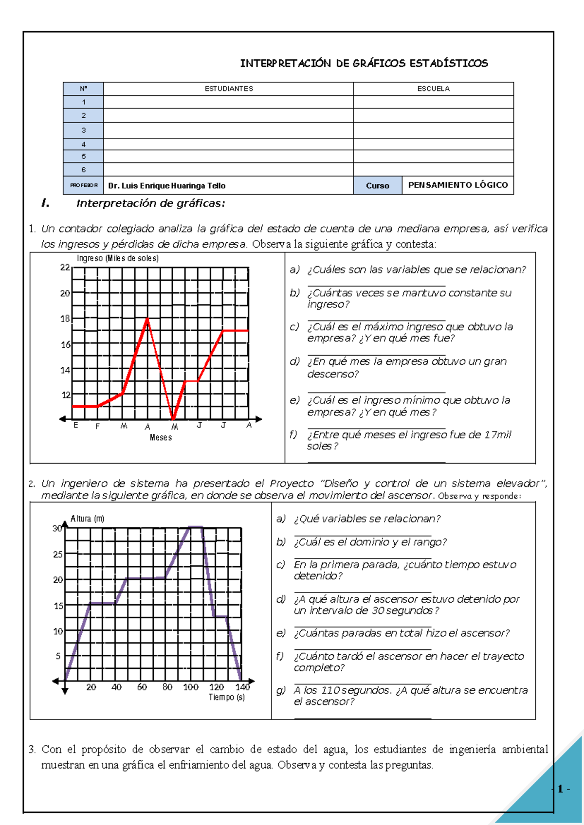 Interpretación Estadístico - INTERPRETACIÓN DE GRÁFICOS ESTADÍSTICOS I ...