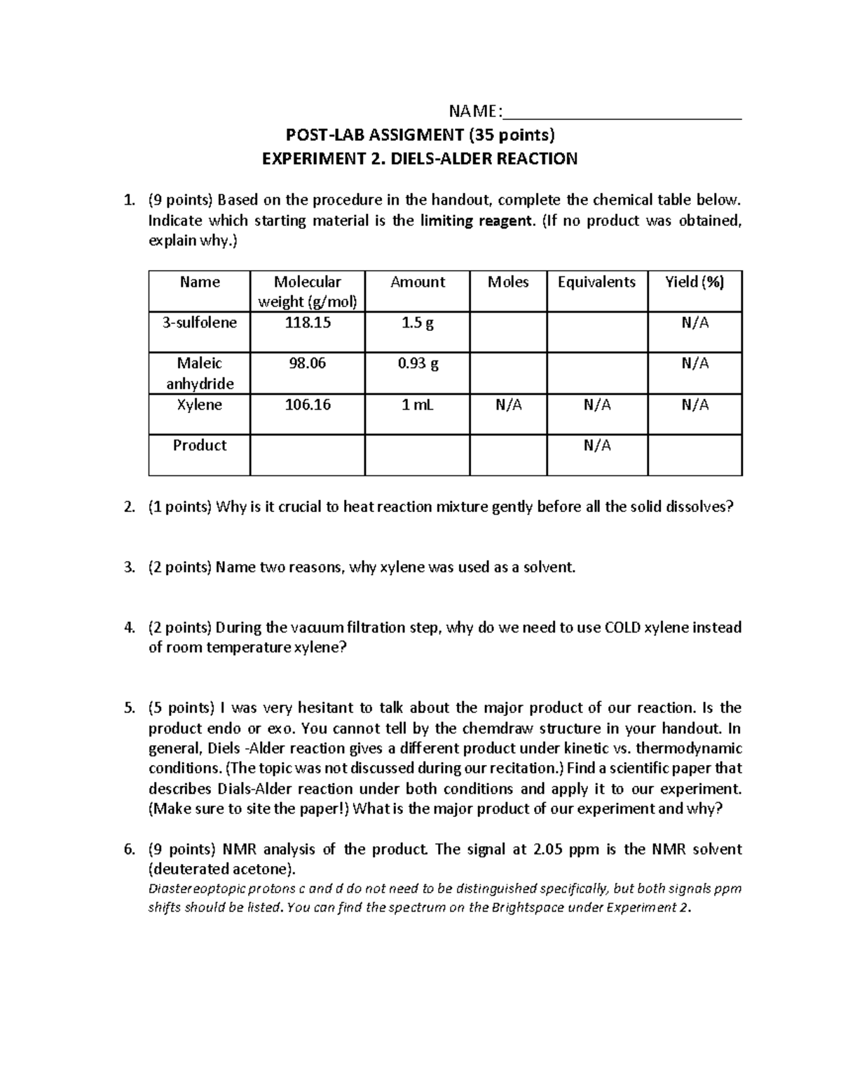 FA22 Postlab 2 - lab 2 practice - NAME:_________________________ POST-LAB ASSIGMENT (35 points ...