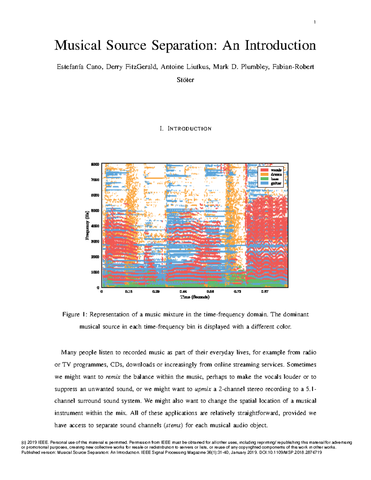 Musical Source Separation- An Introduction - Musical Source Separation: An Introduction ...