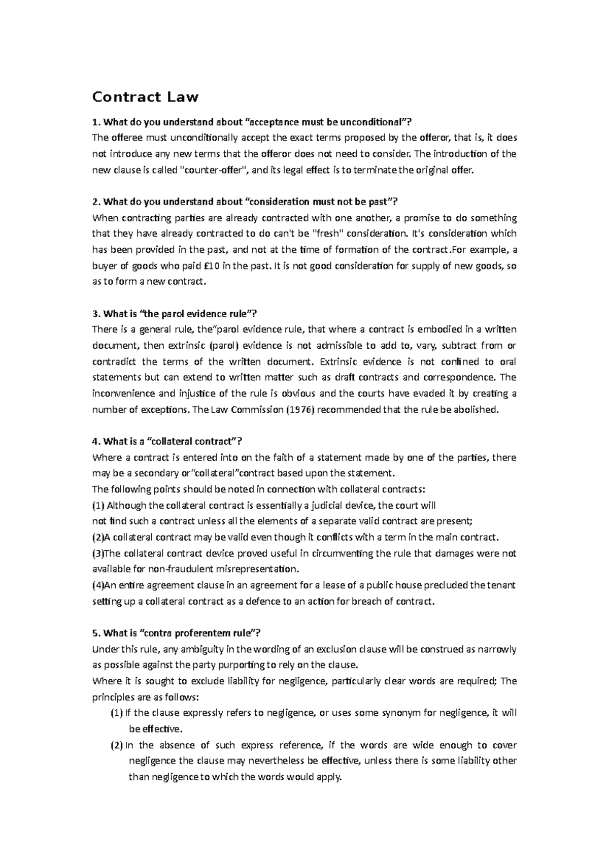 Contract Law Tort Law Basic Concepts Contract Law 1 What Do You contract-law-tort-law-basic-concepts-contract-law-1-what-do-you