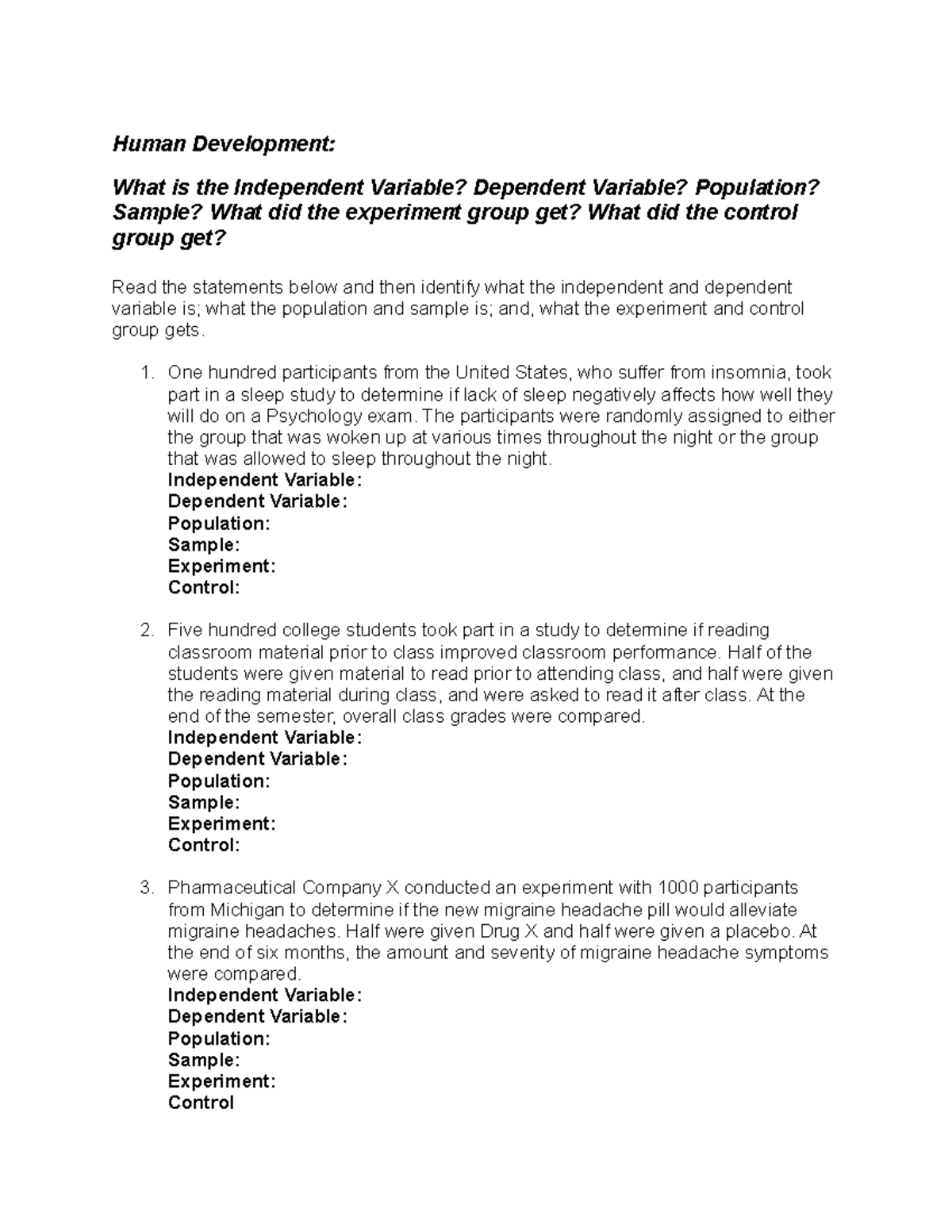 Independent Variable X Dependent Variable Human Development What Is
