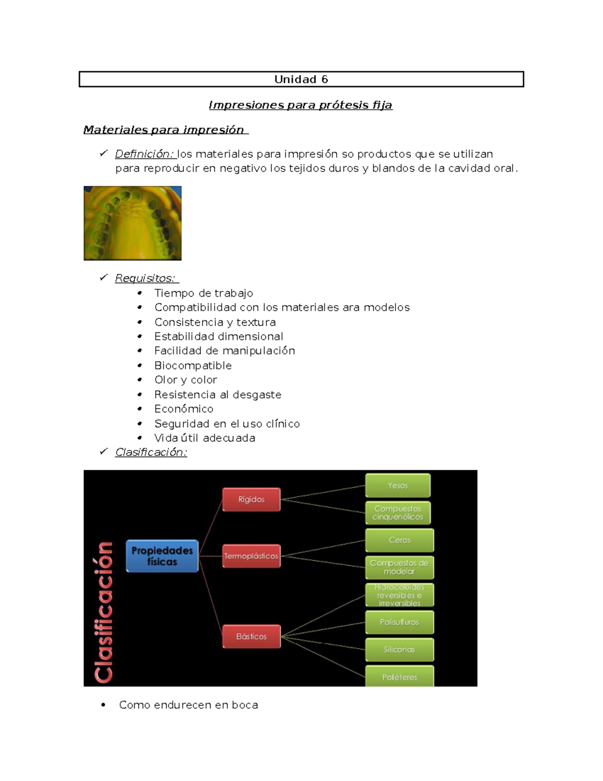 Unidad 5 impresiones - Hhjjj - Unidad 6 Impresiones para prótesis fija ...