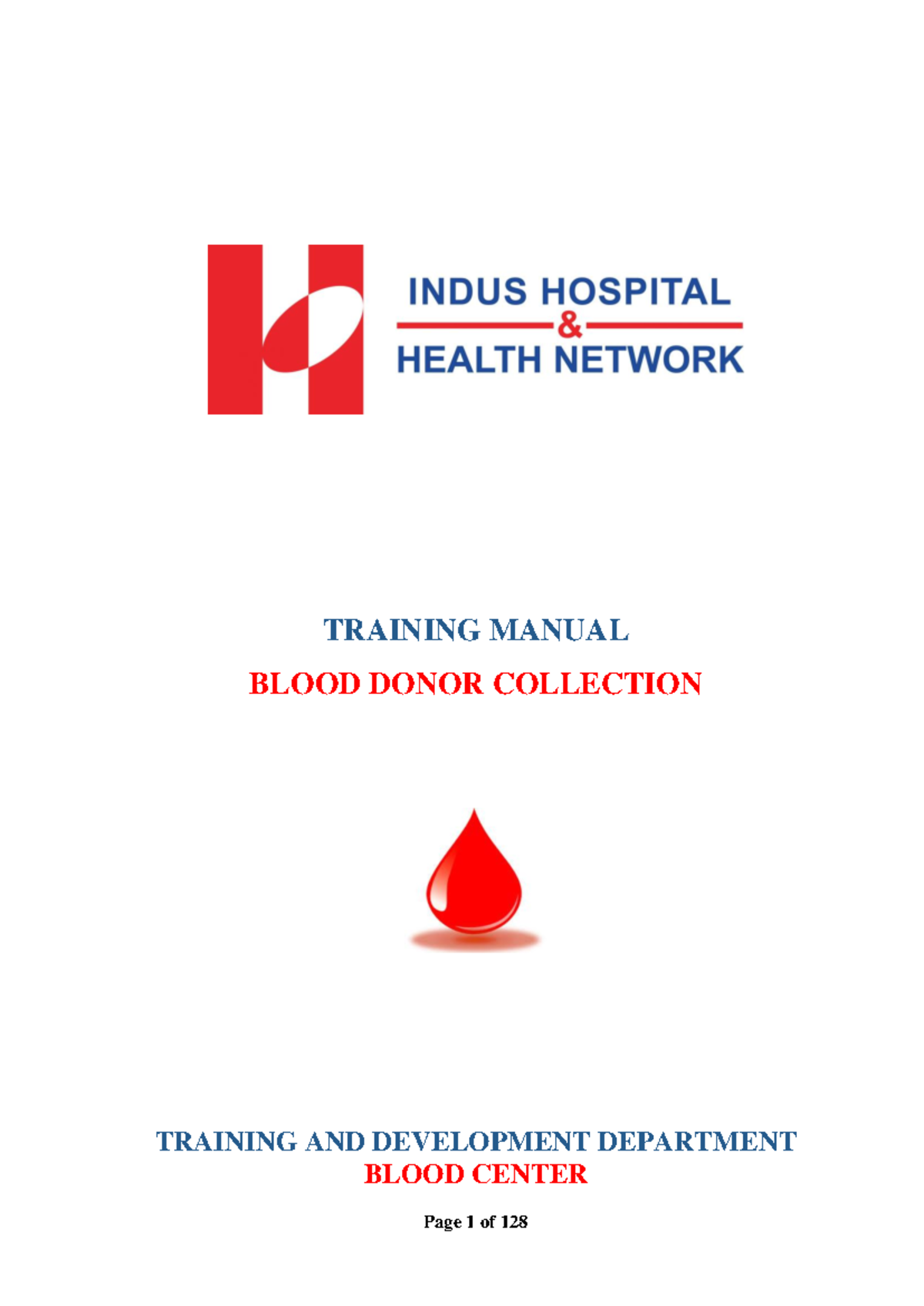 2. Blood Donor Collection Manual - TRAINING MANUAL BLOOD DONOR ...