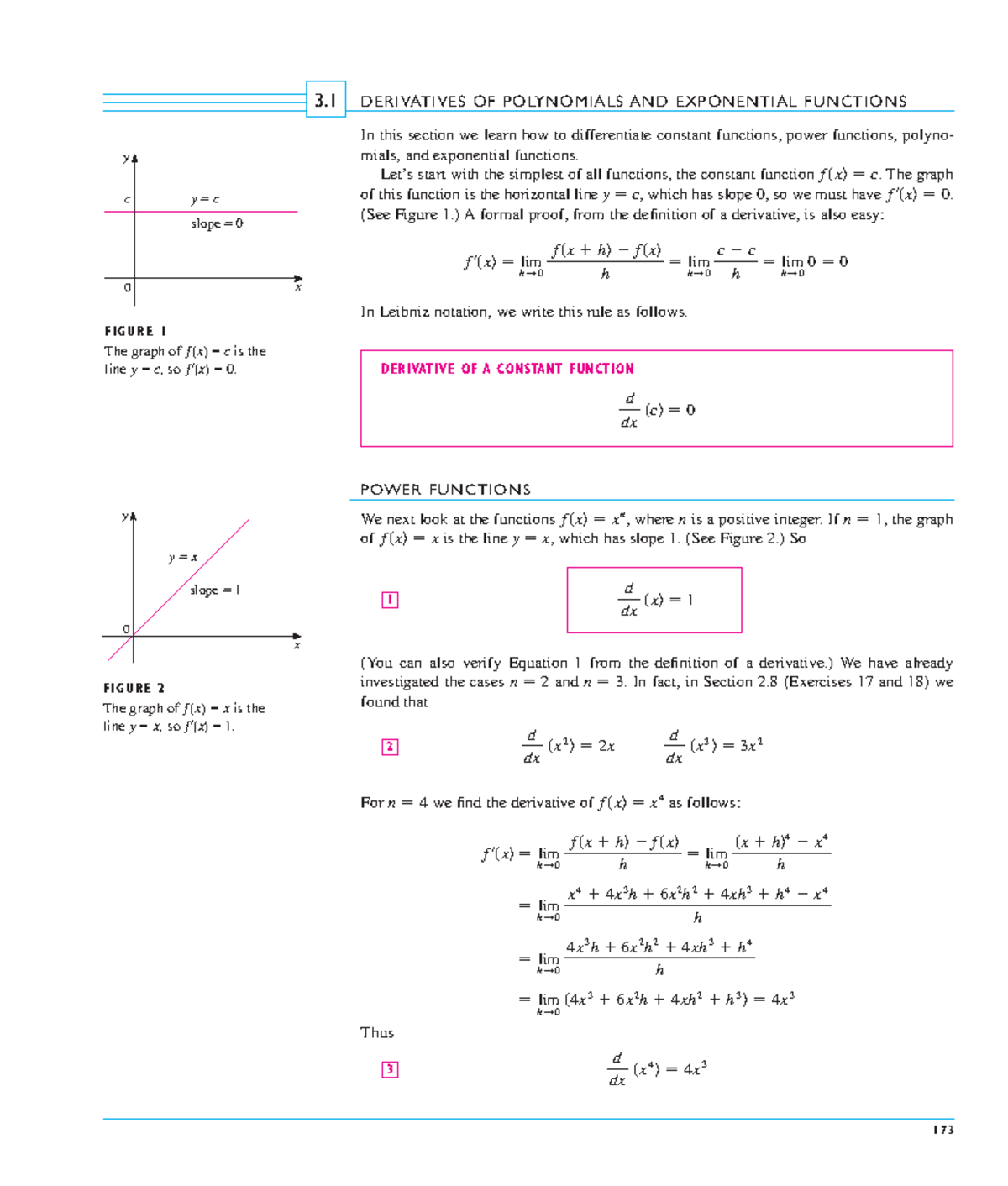 Math ch 3-1 - math work - DERIVATIVES OF POLYNOMIALS AND EXPONENTIAL ...